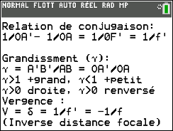 TI-Planet | Optique 1ére (Cours et Formulaires ce program)
