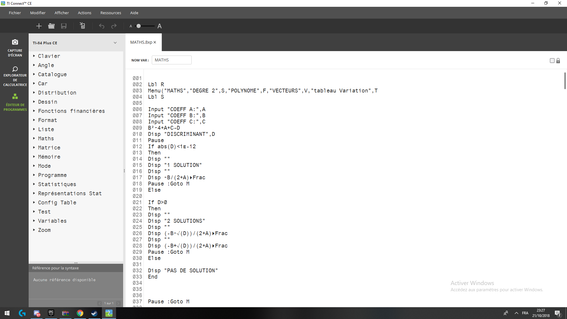 TI-Planet | Maths 1ere S (Cours et Formulaires ce program)