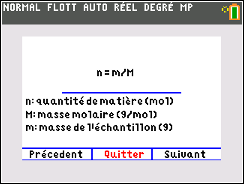 TI-Planet | Formules Chimie (Cours et Formulaires ce program)